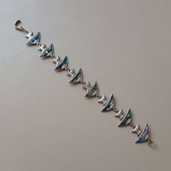 American Vintage | Jewelry | Vintage Silver And Shell Angel Fish Shaped ...
